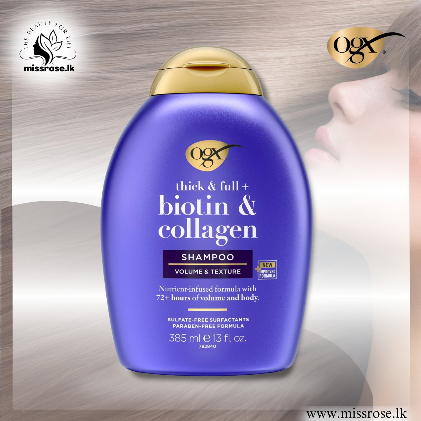 OGX Thick & Full + Biotin & Collagen Volumizing Shampoo, 13 fl. oz ...