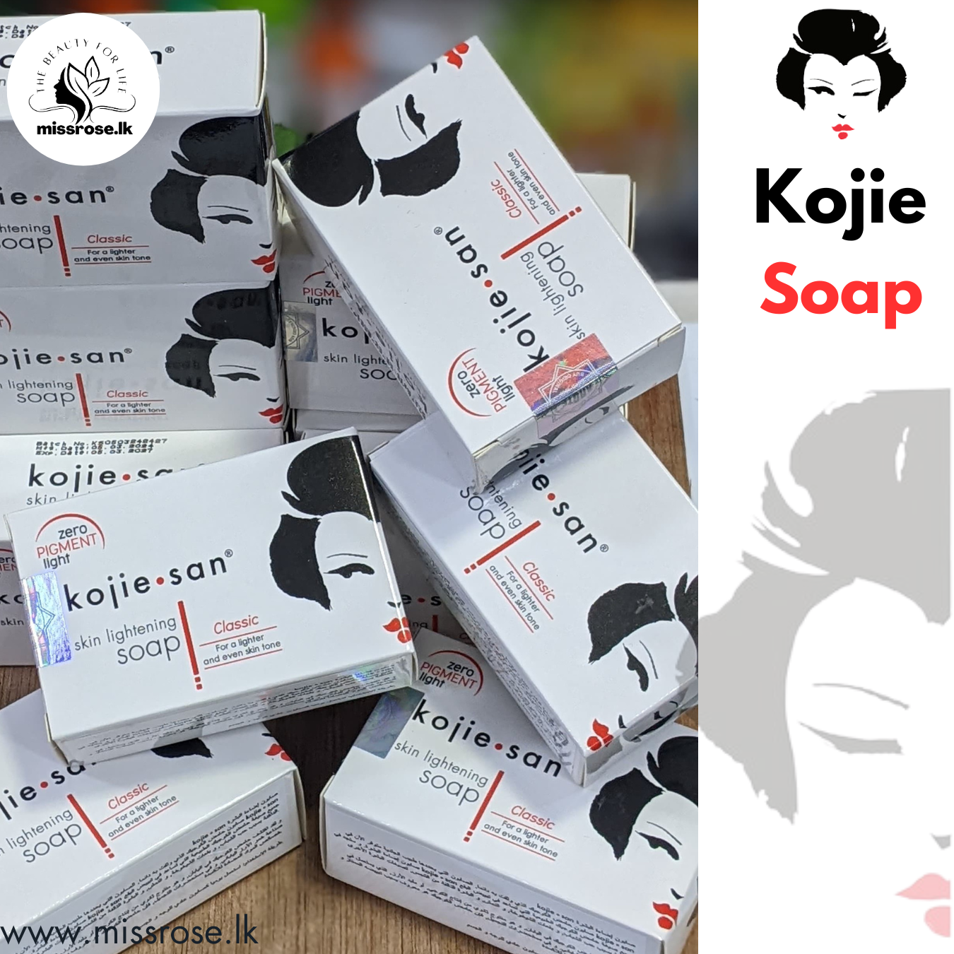 Kojie San Skin and Body Soap – Original Kojic Acid – Missrose.lk