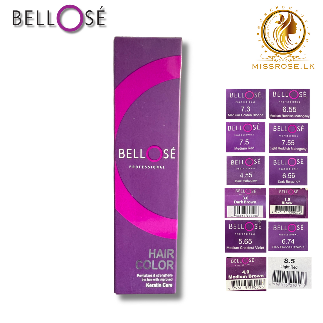 BELLOSE Permanent Hair Color – Missrose.lk