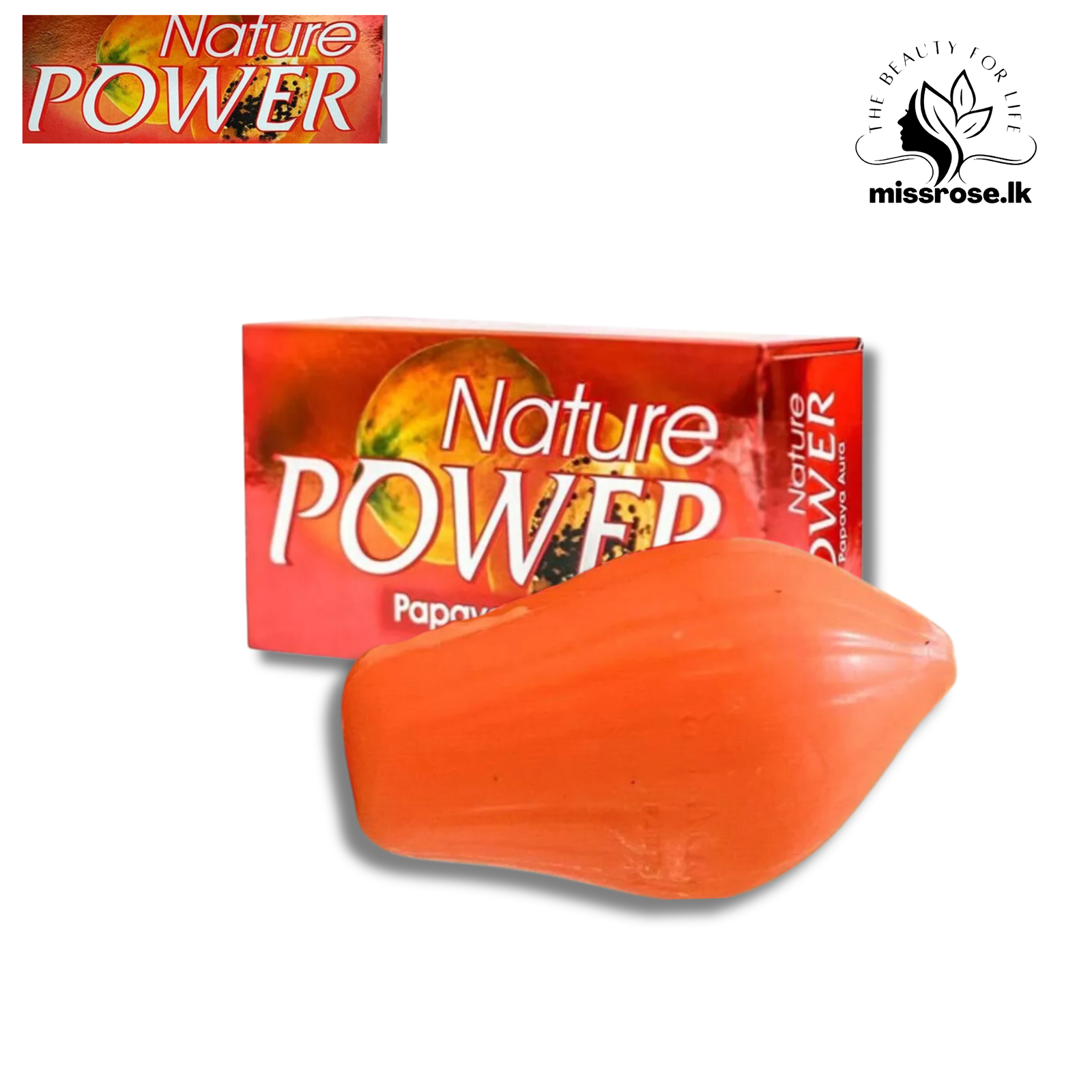 Nature Power Papaya Aura Vitamin E For a Healthy Skin Papaya Soap (Sri ...