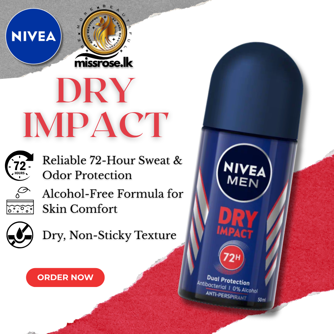 NIivea Dry Impact 72h Anti-Perspirant Roll-On – Missrose.lk