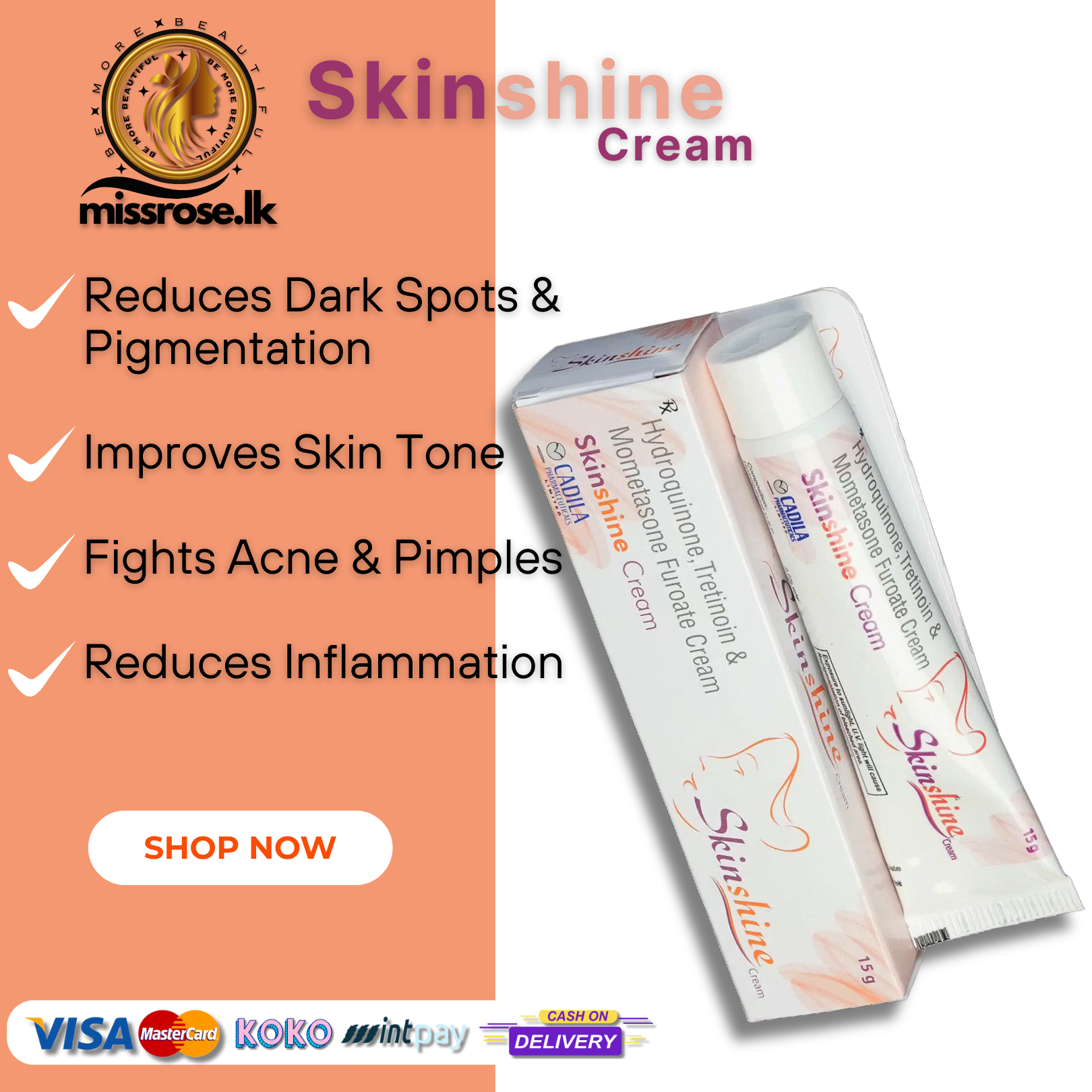 Skin Shine Cream 15g | Missrose.lk