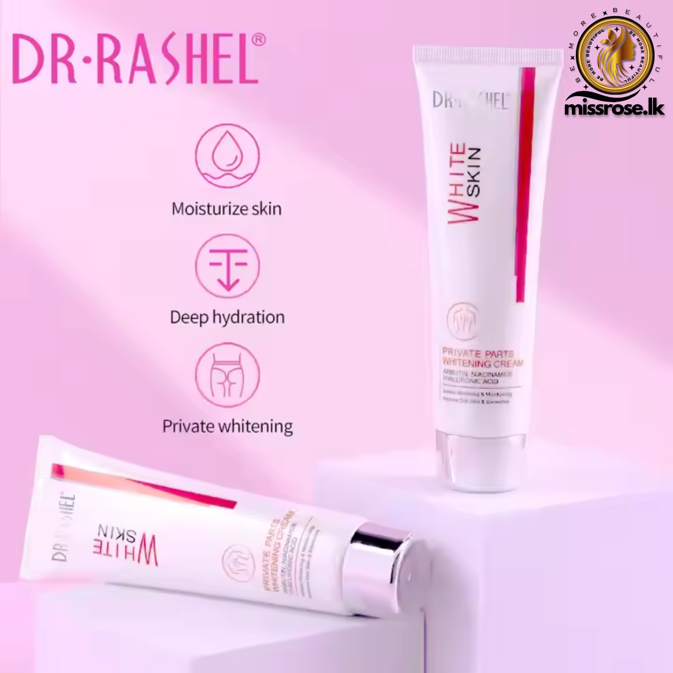 Dr.Rashel White Skin Private Parts Whitening Cream 100g – Missrose.lk
